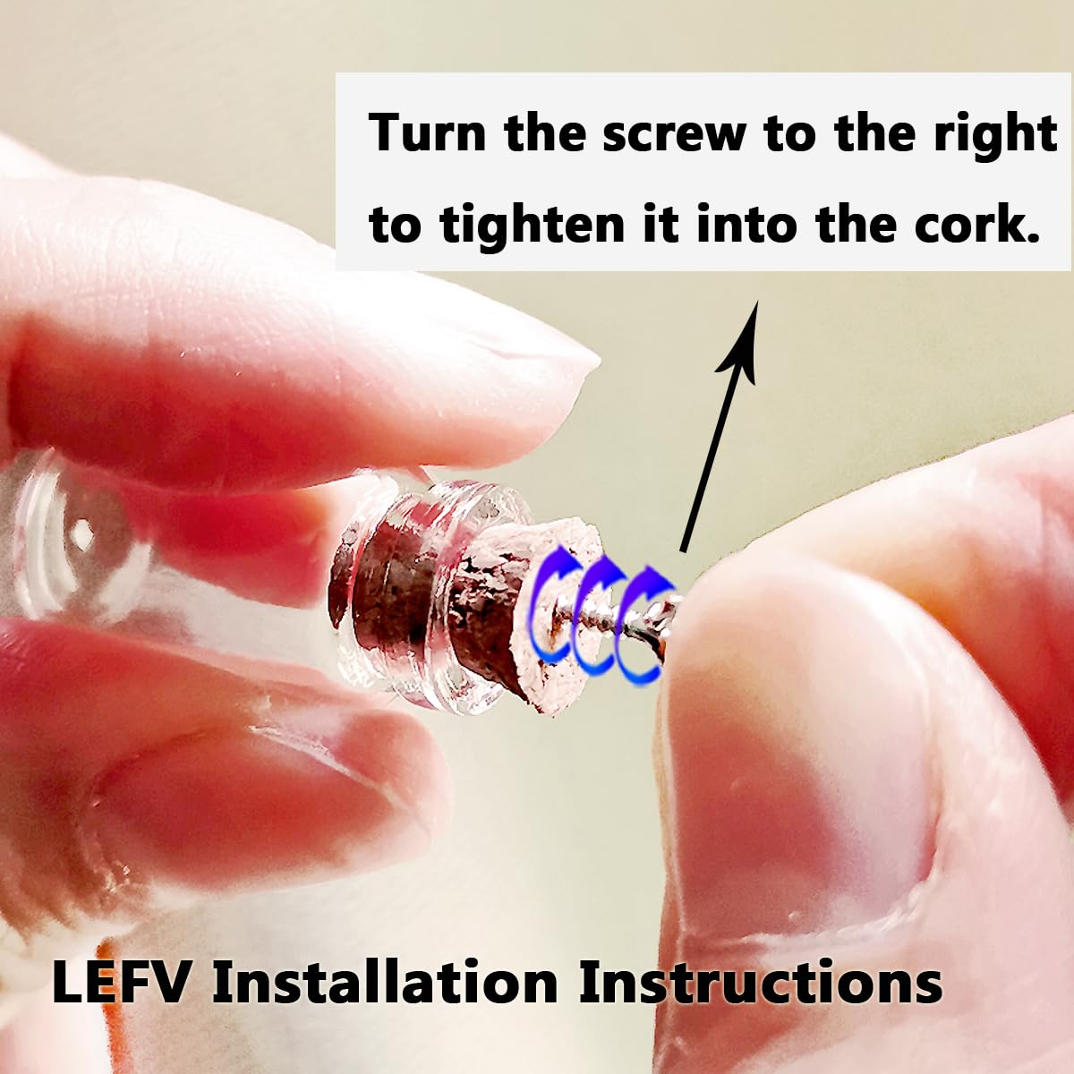 LEFV™ Mini Cork Top Glass Bottle Vial Charm Kit 3/4 Inch - 25pcs 0.5ml Clear Bottles with Corks & 25pcs Eye Screws - Miniature Empty Sample Jars Message Bottle Small Tiny Size