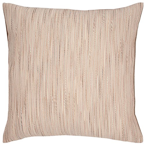 Amazon Brand – Rivet Modern and Casual Striped Throw Pillow Cover with Insert - 20 x 20 Inch, Pink