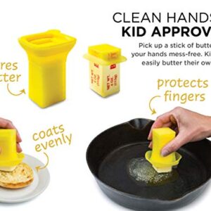 FusionBrands ButterEasy Butter Spreader and Butter Stick Holder - The Simple Way to Spread Butter - Easily Spread Butter on Cookware, Baking Dishes, Corn, Toast and Other Warm Foods