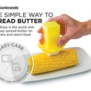 FusionBrands ButterEasy Butter Spreader and Butter Stick Holder - The Simple Way to Spread Butter - Easily Spread Butter on Cookware, Baking Dishes, Corn, Toast and Other Warm Foods