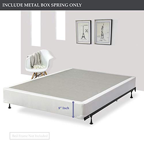 Mattress Solution Fully Assembled Metal Traditional Boxspring Foundation for Mattress, Twin XL, Size