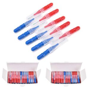 river lake interdental slim brush, toothpick tooth flossing head oral dental hygiene brush - 100 count …