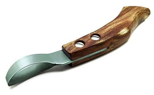 Hoof Knife 7.5" Large Farrier Tools Wooden Handle Premium Instruments Upgraded Pattern