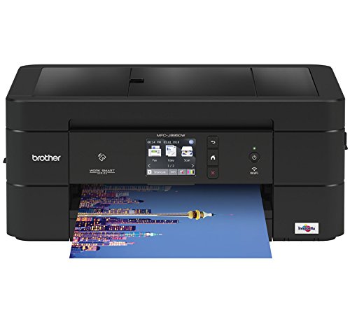 Brother Wireless All-in-One Inkjet Printer, MFC-J895DW, Multi-function Color Printer, Duplex Printing, NFC One Touch to Connect Mobile Printing, Amazon Dash Replenishment Enabled, Black, Standard