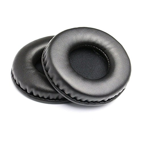 VEKEFF 1Pair Replacement Ear Pads Earpuds Ear Cushions Cover for Sony MDR-V55 V500DJ, MDR-7502 Headphones 80mm Cushions