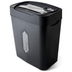 aurora au1230xa anti-jam 12-sheet crosscut paper and credit card shredder with 5.2-gallon wastebasket