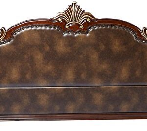 Homelegance 9815-3 Croydon Traditional Two-Tone Sofa, 86"W, Brown PU Leather