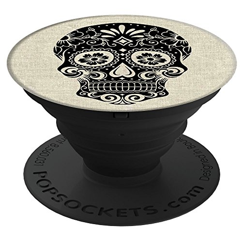 PopSockets: Collapsible Grip & Stand for Phones and Tablets - Sugarskull on Linen