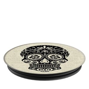 PopSockets: Collapsible Grip & Stand for Phones and Tablets - Sugarskull on Linen