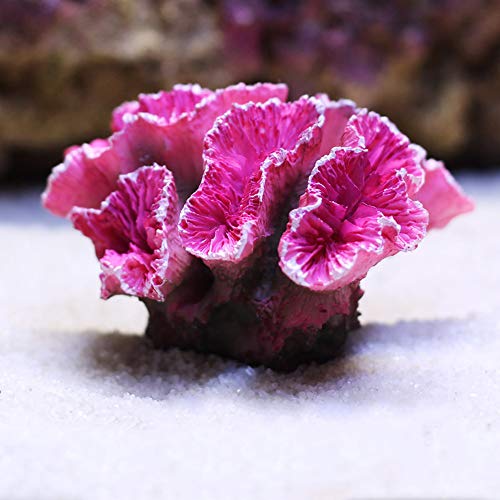 Danmu 1pc of Polyresin Coral Reef Ornaments, Aquarium Coral Decor 2.75" x 2.36" x 1.96" for Fish Tank Aquarium Decoration