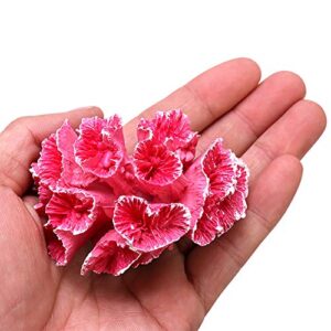 Danmu 1pc of Polyresin Coral Reef Ornaments, Aquarium Coral Decor 2.75" x 2.36" x 1.96" for Fish Tank Aquarium Decoration