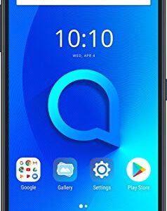 Alcatel 3V Unlocked Smartphone (AT&T/T-Mobile) - 6" 18:9 HD Display, 12MP Rear Dual Camera, Android 8.0 Oreo - Spectrum Black (U.S. Warranty)