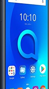 Alcatel 3V Unlocked Smartphone (AT&T/T-Mobile) - 6" 18:9 HD Display, 12MP Rear Dual Camera, Android 8.0 Oreo - Spectrum Black (U.S. Warranty)