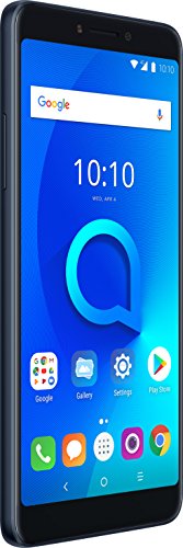 Alcatel 3V Unlocked Smartphone (AT&T/T-Mobile) - 6" 18:9 HD Display, 12MP Rear Dual Camera, Android 8.0 Oreo - Spectrum Black (U.S. Warranty)