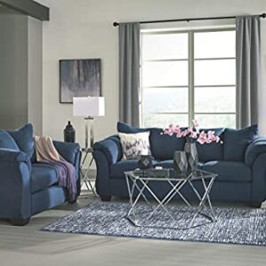 Signature Design by Ashley Darcy Casual Plush Sofa, Dark Blue