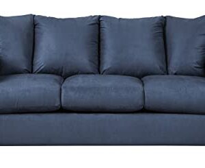 Signature Design by Ashley Darcy Casual Plush Sofa, Dark Blue