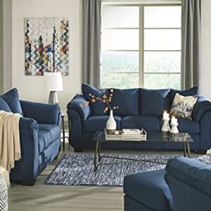 Signature Design by Ashley Darcy Casual Plush Sofa, Dark Blue