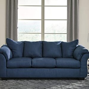 Signature Design by Ashley Darcy Casual Plush Sofa, Dark Blue