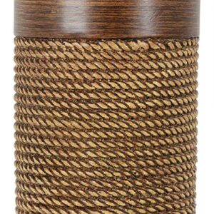 Decor Therapy TL15455 Cali Rope Wrapped Polyresin Accent Lamp, Natural, Faux Wood