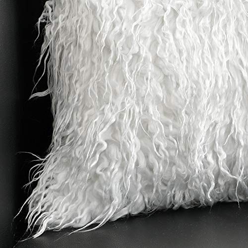 Lush Decor Luca Decorative Throw Pillow, 18" X 18", White