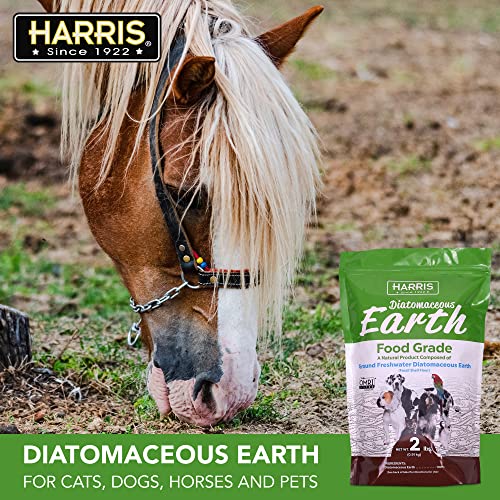 Harris Food Grade Diatomaceous Earth for Pets, for Cats, Dogs, Horses and Pets, 2lb