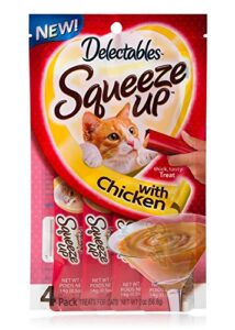 delectables squeeze ups chicken flavor (2-packs) 4- individual tubes in each pack