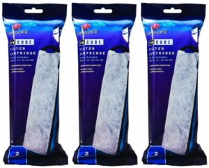 coralife biocube filter cartridge, 6ct (3 x 2ct)