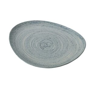 mikasa whistler serving platter, 15-inch, blue