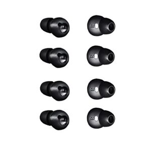 motanar eargel for gear circle sm-r130,4 pair medium anti-slip durable silicone replacement ear tip earpads ear cover, fit for samsung gear circle bluetooth earphone sm-r130 (black-4 pairs)