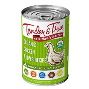 Tender And True Pet Food, Dog Food Chicken Liver Organic, 12.5 Ounce (Pack of 12)