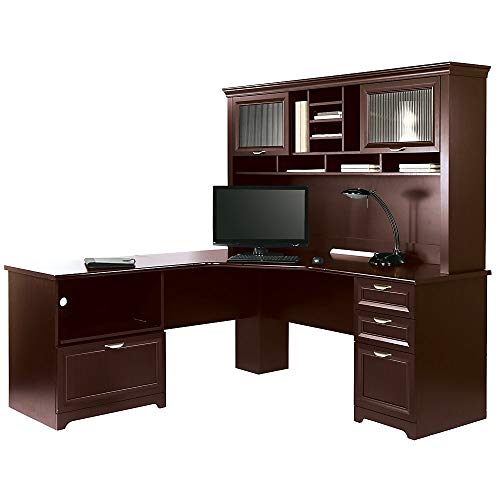 Realspace® Magellan Performance 71"W L-Shape Corner Desk, Cherry