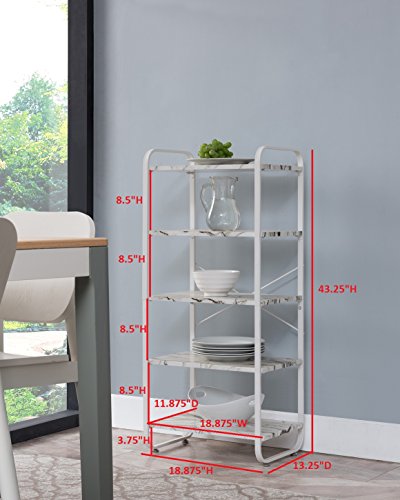 Kings Brand Furniture – Hillcrest 5-Tier Kitchen Baker's Rack - Utility Storage