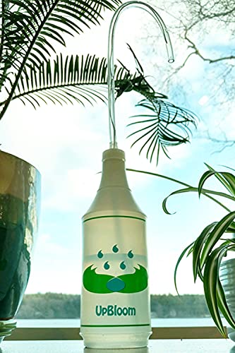 Original UpBloom 32oz (1000 ml) Plant Water Bottle for Hanging Plants, Succulents and Multipurpose Watering with Adjustable Long Reach Neck Design | Indoor or Outdoor | Made in The USA