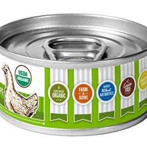 Tender & True Organic Chicken & Liver Recipe Canned Cat Food, 5.5 oz, Case of 24