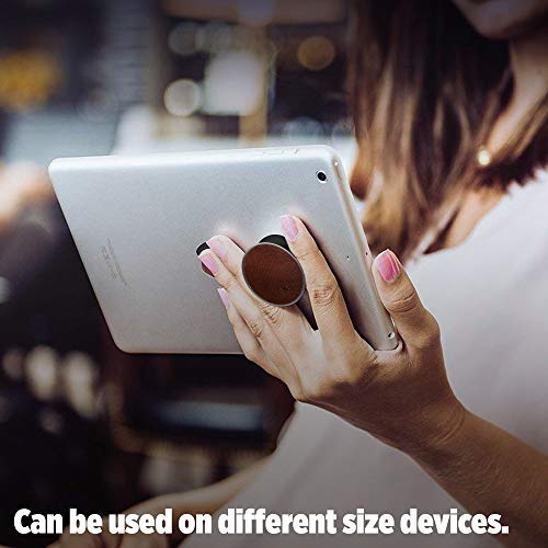 PopSockets: Collapsible Grip & Stand for Phones and Tablets - Brown Vegan Leather