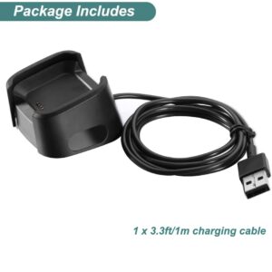 Kissmart Charger for Fitbit Versa 1/Versa Lite/Versa SE, Replacement Charging Dock Cable Cord for Versa, Versa Lite Smart Watch (3.3ft/1m)