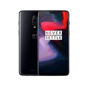 oneplus 6 a6003 dual-sim (64gb storage | 6gb ram) (gsm only, no cdma) factory unlocked 4g smartphone (mirror black) - international version/no warranty