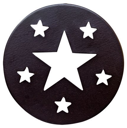 Heart of America Star Candle Jar Lid