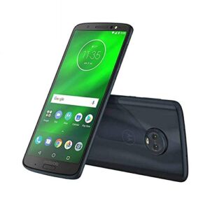 motorola moto g6 plus - 64gb - 5.9" fhd+, dual sim 4g lte gsm factory unlocked smartphone international model xt1926-7 (deep indigo)