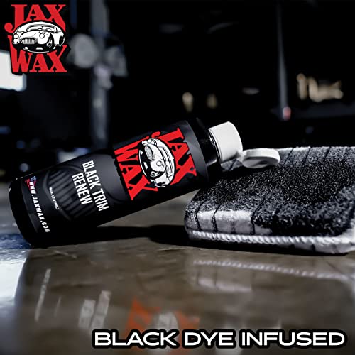 Jax Wax Black Trim Renew - Long-Lasting Car Trim Restorer and Refurbisher - Restore Faded Plastic Trim for a Like-New Condition - 8oz Bottle