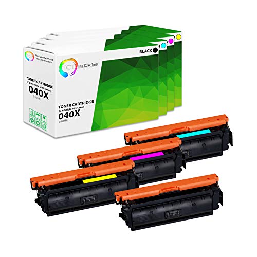 TCT Premium Compatible Toner Cartridge Replacement for Canon 040H High Yield Works with Canon Color ImageClass LBP712CDN LBP712CX Printers (Black, Cyan, Magenta, Yellow) - 4 Pack