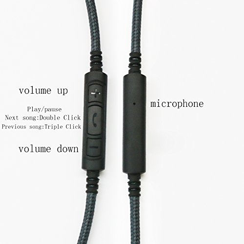 Sukira Replacement Cable with Microphone & Remote Control for Bose QuietComfort 15 / QuietComfort 2 / QC15 / QC2 Headphone and Samsung Galaxy Sony Xiaomi Huawei Android