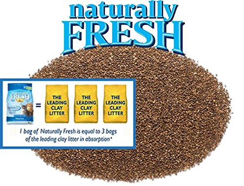 Naturally Fresh Cat Litter - Walnut-Based Quick-Clumping Kitty Litter, Unscented , 26 lb (23001)