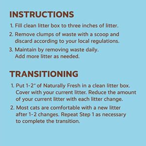 Naturally Fresh Cat Litter - Walnut-Based Quick-Clumping Kitty Litter, Unscented , 26 lb (23001)