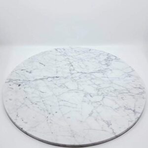 White and Gray Marble Large Cake Stand Centerpiece Wedding Decor Dessert Cupcake Table - 18 Inch