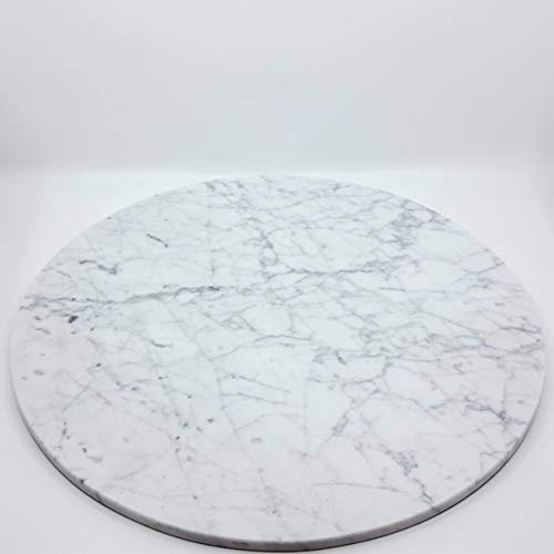 White and Gray Marble Large Cake Stand Centerpiece Wedding Decor Dessert Cupcake Table - 18 Inch