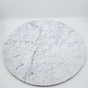 White and Gray Marble Large Cake Stand Centerpiece Wedding Decor Dessert Cupcake Table - 18 Inch