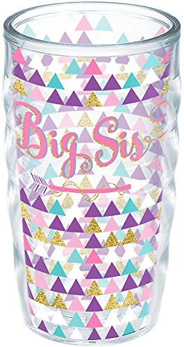 Tervis Big Sis Sister Made in USA Double Walled Insulated Tumbler, 10oz Wavy, Unlidded