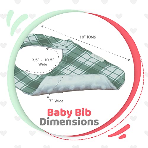 Regaroo - All-Around Waterproof Cotton-Lined Baby Bibs, Baby Essentials for Baby Clothes Protection, Unisex Baby Stuff, Baby Products, Natural and Rustic (5-Pack)