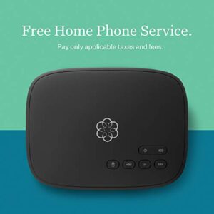 ooma DP1-T Wireless Business Desk Phone. Connects wirelessly to ooma Telo Base Station. Works with ooma Telo VoIP Free Internet Home Phone Service.,Black